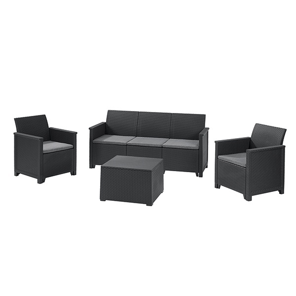 Baštenski set Elodie 3 Seater sa box stolom grafit CU 246145
