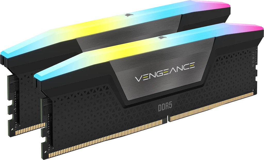 Memorija CORSAIR VENGEANCE 32GB(2x16GB)/DDR5/6000MHz/CL38/1.35V/RGB/XMP