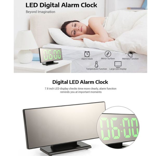 Moderni LED Digitalni Sat Ogledalo DT-6507