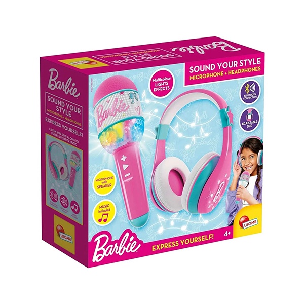 Barbi set Bluetooth mikrofon i slušalice Barbie Lisciani 55780