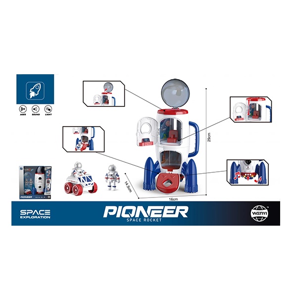 Set za igru Pionir sa astronautima Wenyi 52951