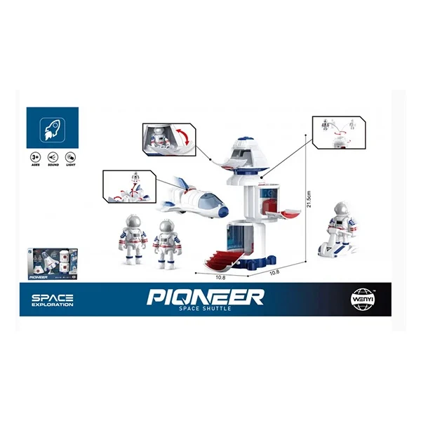 Set za igru 2u1 Pionir sa astronautima Wenyi 58450