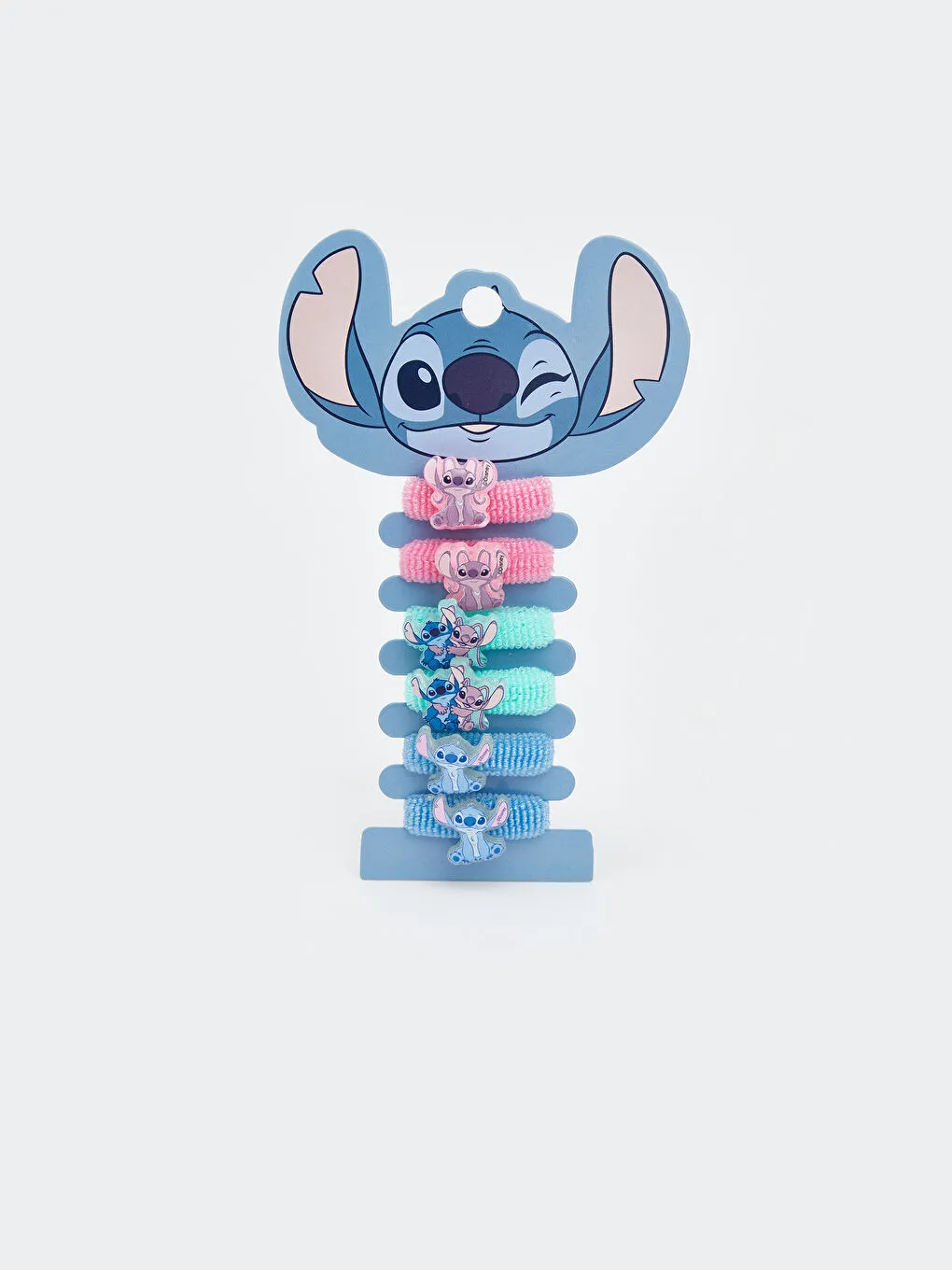 LCW JOY Set Od 6 Elastičnih Gumica Za Kosu Za Devojke Sa Motivima Lilo I Stitch.