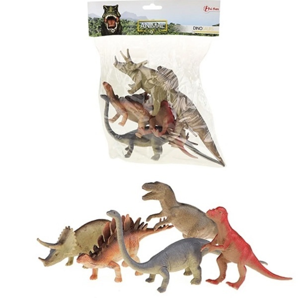 Dinosaurusi u kesi 6 pcs Animal World 50846