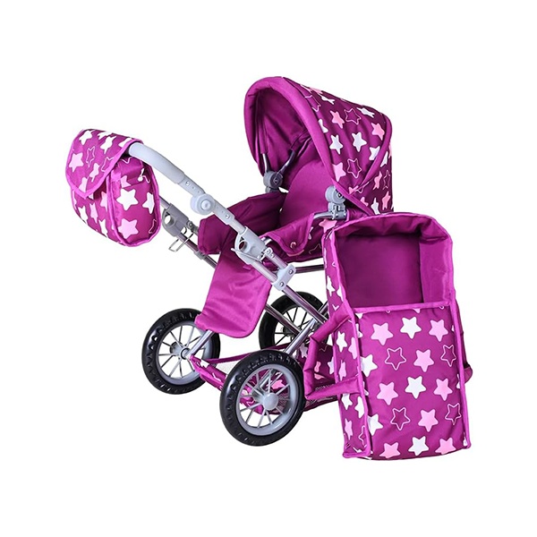 Kolica za lutku Ruby Star dark Pink Knorr Toys 631450