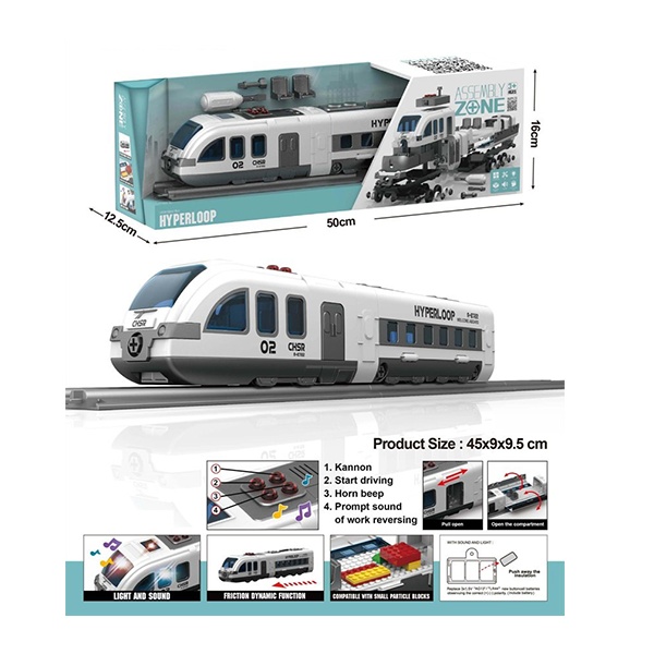 Brzi voz 50cm sa svetlom i zvukom 446619