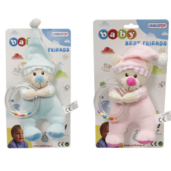 Igračka za bebe U24024 Plišani meda bebi 18cm Unikatoy