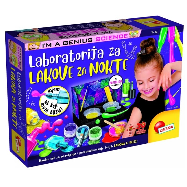 Edukativni set Mali genije laboratorija lakova za nokte Lisciani 50654