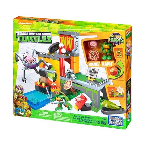TMNT Kocke Mega Bloks Turtle Lair Battle 37132