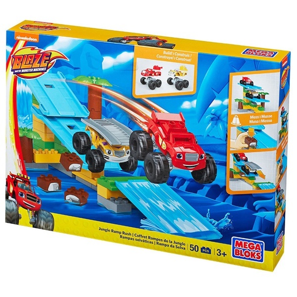 Blaze Set Mega Bloks Jungle Ramp Rush 39888
