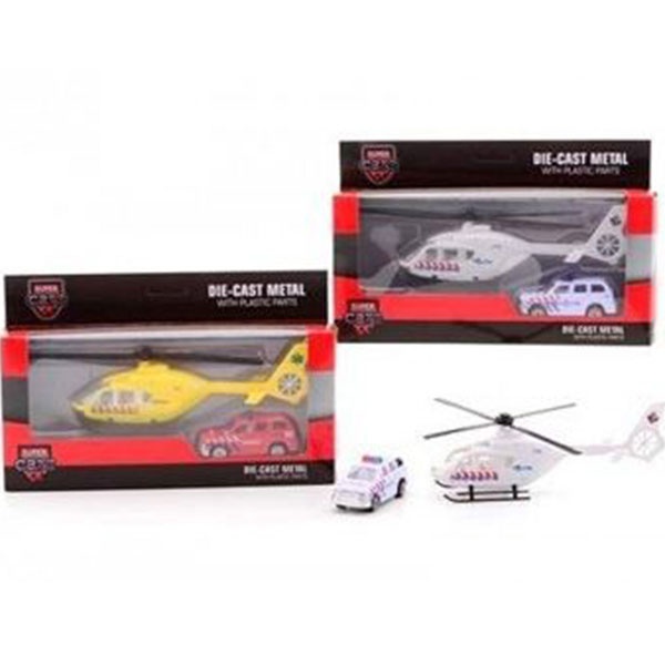 Automobil I helikopter Super Cars 26957 2 ass Johntoy 33816