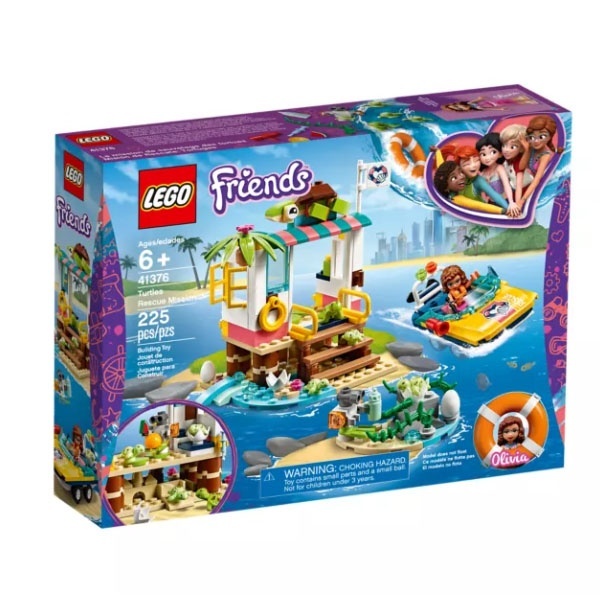 Kocke Lego Friends Misija spasavanja kornjača 41376