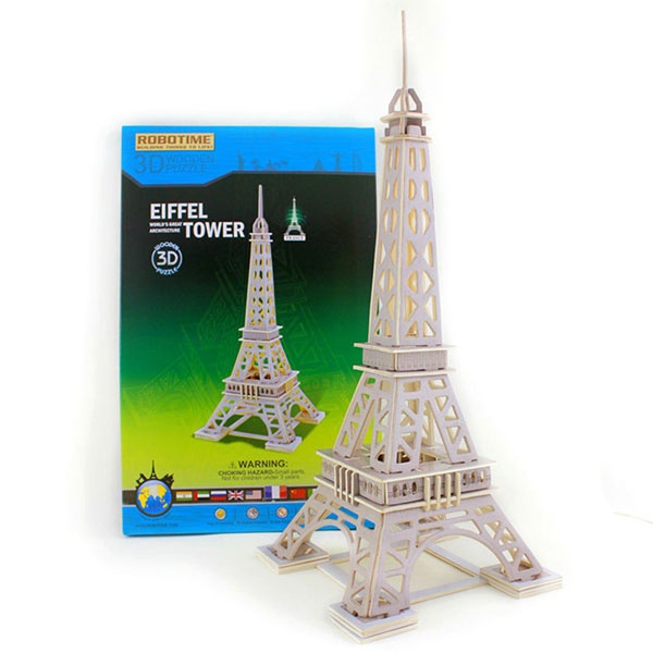 3D drvene puzzle građevine, Eiffel Tower 64-765000