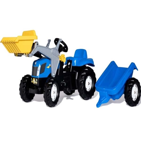 Traktor New Holland sa utovarivačem i prikolicom Rolly 023929