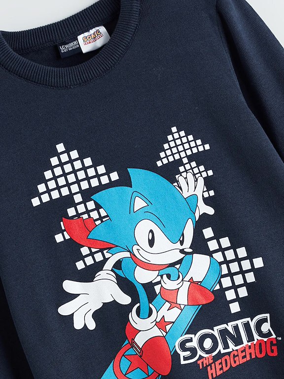 LCW Kids Sonic Štampani Dečiji Trikotažni Džemper