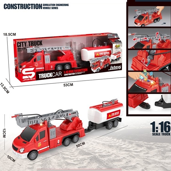 Vatrogasni kamion sa prikolicom za cisternu 1:16 Istoys 365245