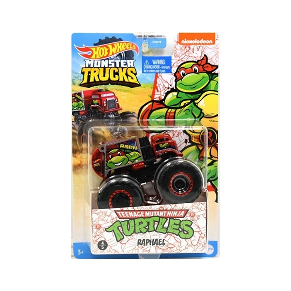 Kamion Monster Truck TMNT Rafaelo Hot Wheels 103775