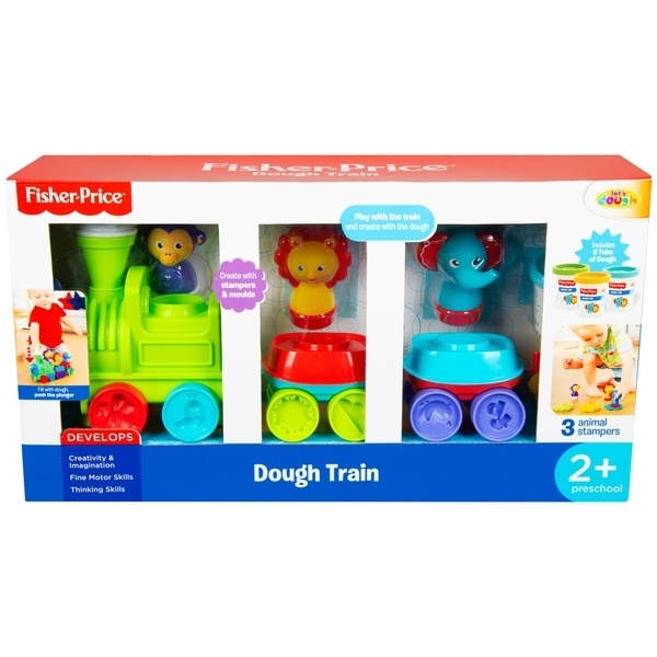 Edukativna igračka vozić sa životinjama i plastelin Fisher Price 056463