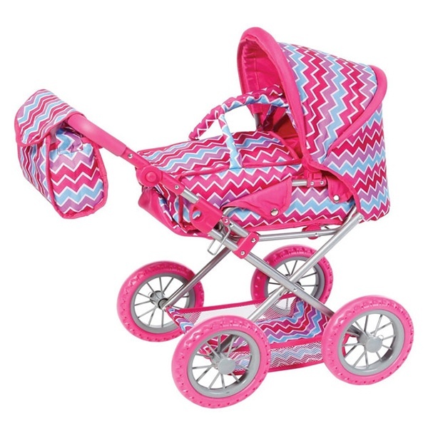 Kolica za lutku Ruby Pink Zigzag Knorr Toys 63196