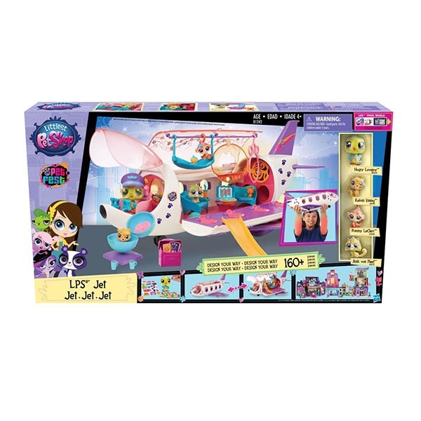 Igračka avion set Littlest pet shop B1242