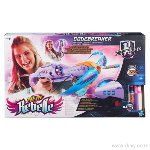 Samostrel NERF REBELLE CODEBREAKER B1703