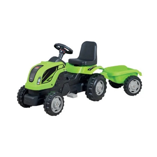 Traktor sa pedalama sa prikolicom zeleni Micromax 010114