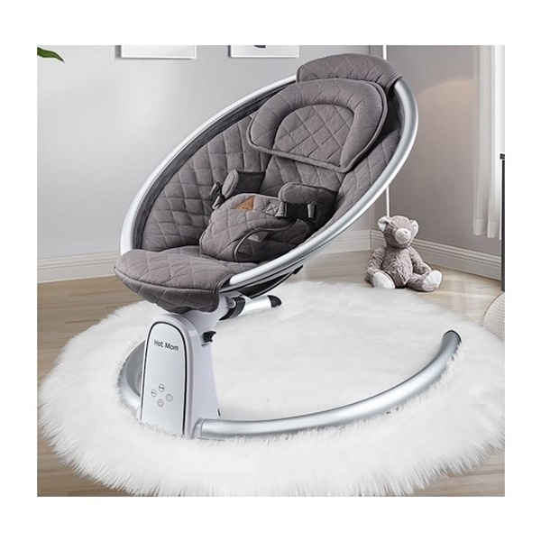 Ležaljka za bebe ljuljaška Dark Grey BB200 Hot Mom BB200DGREY