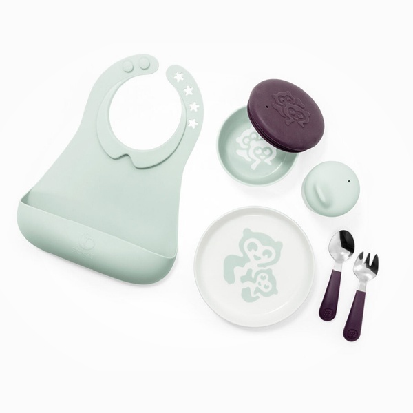 Set za hranjenje bebe Munch Essentials soft Mint Stokke 529701