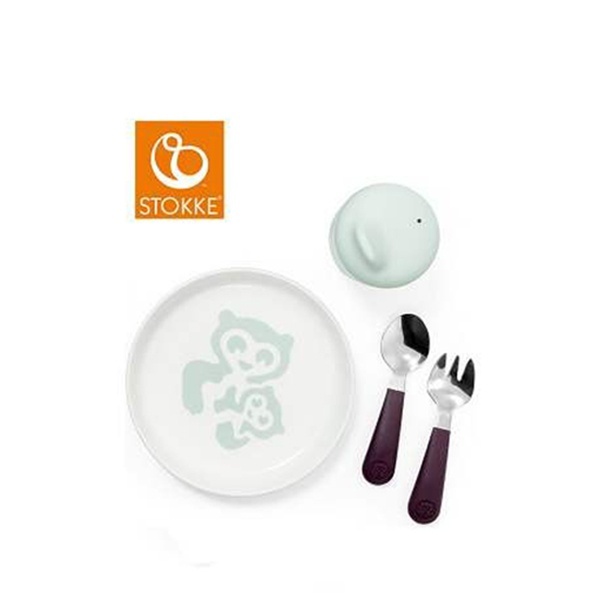 Set za hranjenje bebe Munch Essentials soft Mint Stokke 529801