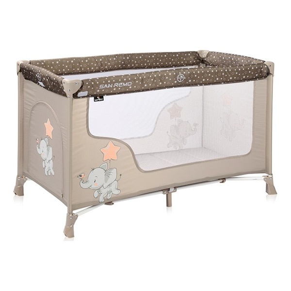 Prenosivi krevetac Beige Elephant Lorelli 10080502071