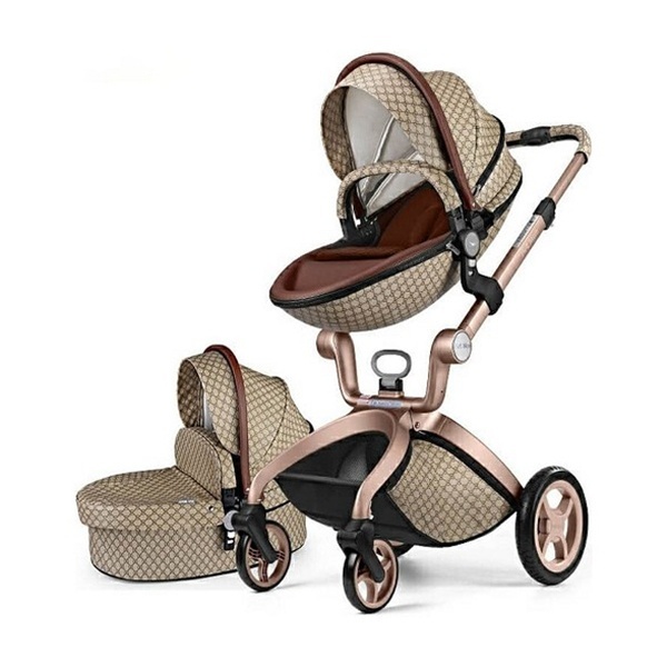 Kolica Brown Light Brown 2u1 Hot Mom F22BROWNG