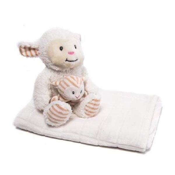 Gift set ćebence za bebe i igračka Sheep Ivory Kikka Boo 31103020039