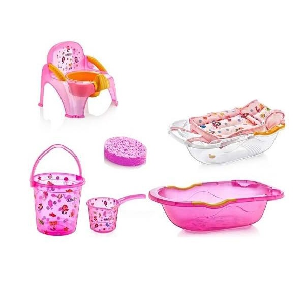 Set za kupanje Pink transparent ocean BabyJem 92-34025