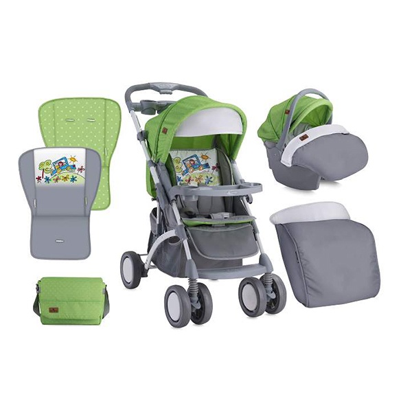 Kolica Appolo Set Lorelli S-500 Green & Grey Car 10020911714