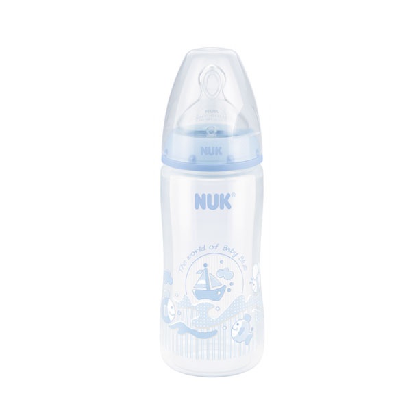 Plastična Flašica 300ml silikon S1 M Nuk First Choice+ Blue / 741537
