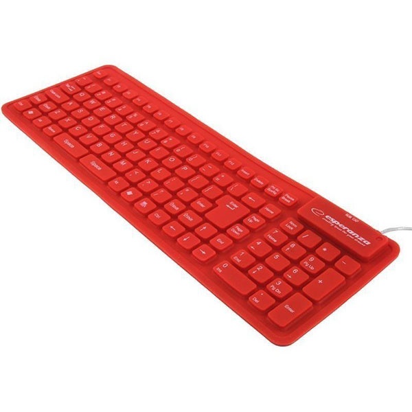 SILIKONSKA USB tastatura ESPERANZA RED EK126R