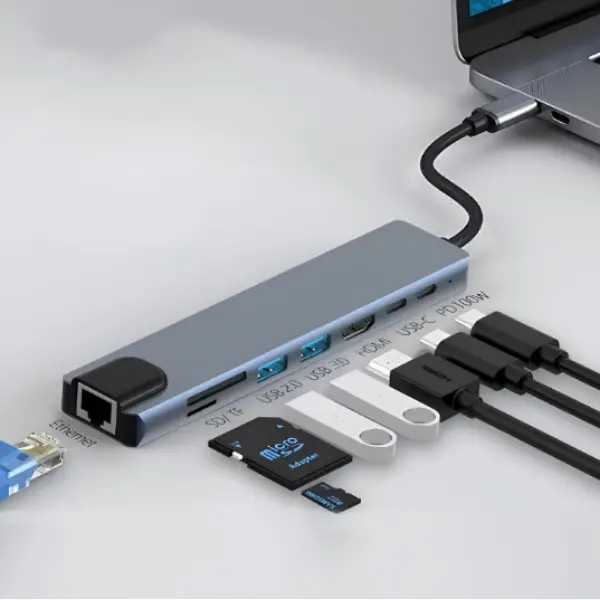 USB HUB 8u1 doking stanica sa više priključaka HUB-USBC1/8