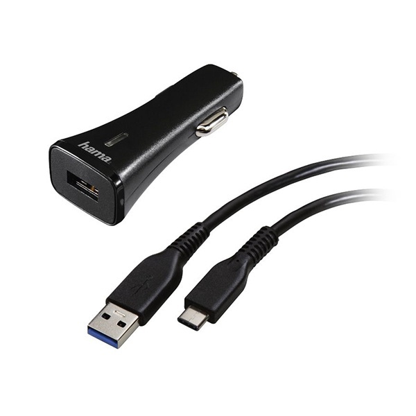 Auto punjač Micro USB tip-c 3.0 Hama 80278