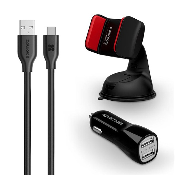 Punjač za automobil 3 u 1 micro USB Ultra-Fast PROMATE GPS00755