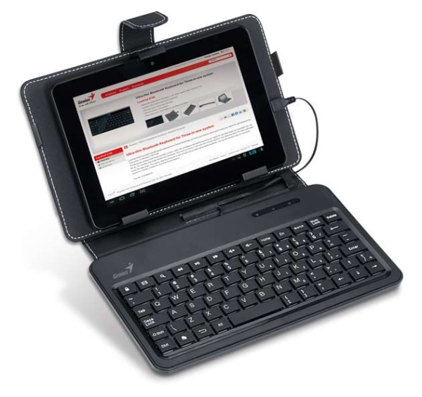 GENIUS LuxePad A120 MicroUSB Keyboard&Leather Case 2415000