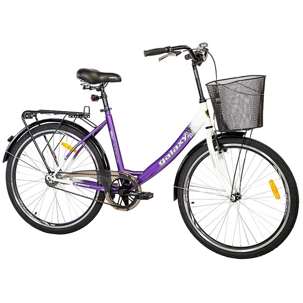 Bicikl V-BIKE LUX 26 inča ljubičasta/bela 460475