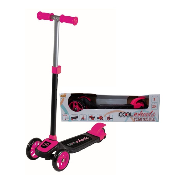 Skuter trotinet COOL WHEELS roze sa tri točka twist fr57898 38220