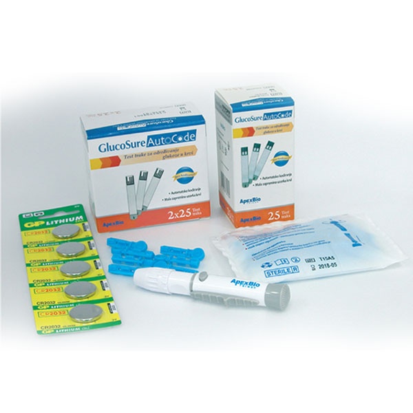 GlucoSure AutoCode lancete: 1x25 kom