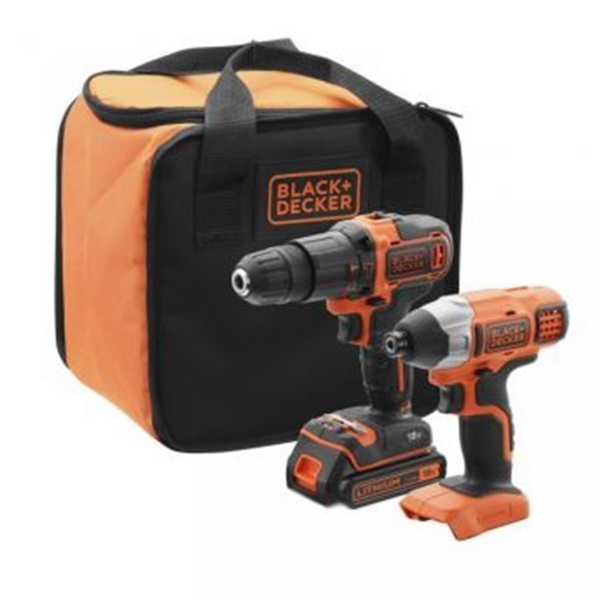Akumulatorska udarna bušilica odvijač 18V 1.5 Ah Black+Decker BCK21S1S