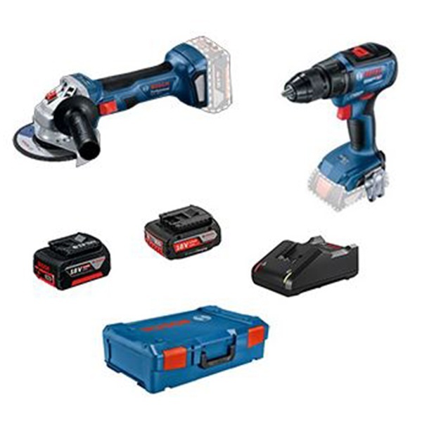 Set akumulatorskih alata - brusilica + bušilica-odvrtač GSR 18V-50 Professional Bosch 0615990M47