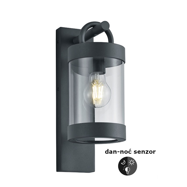 Fasadna lampa Sambesi dan-noć senzor 1xE27 IP44 Trio Lighting 204160142