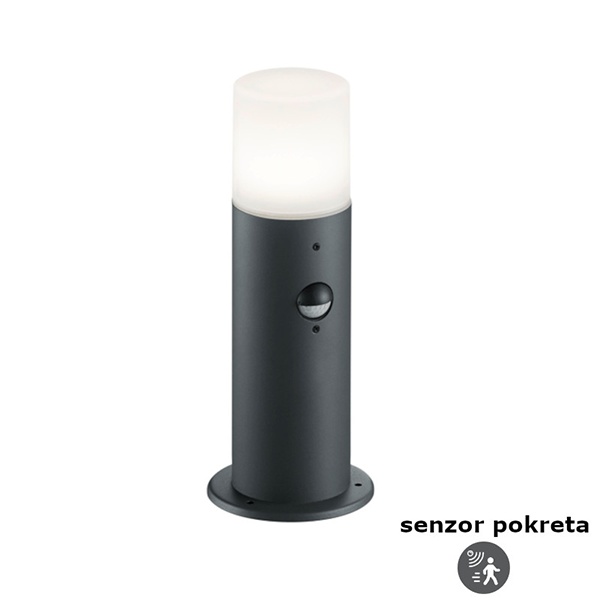 Baštenska lampa stub Hoosic senzor 1xE27 12x30cm Trio Lighting 522260142