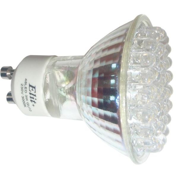 LED sijalica Elit GU10 48LED 3W 230V 3000K EL 0881