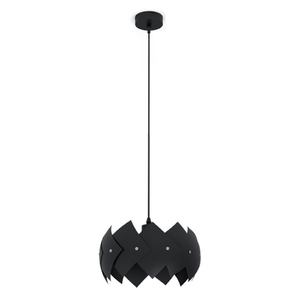 Visilica Rocco Pendant 1xE27 Black Elmark 955ROCCO1/BL