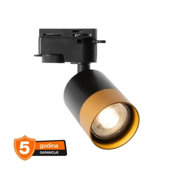 Crni monofazni šinski reflektor Luxe 6W Osram 4099854599514E